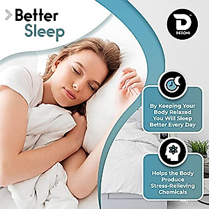 Dezoni Infrared Sauna Blanket | Portable Sauna for Home with Low EMF | Infrared Blanket with Adjustable Temperature | Kit Includes Towels and Headband