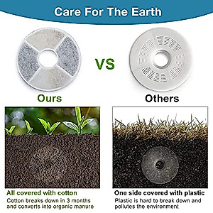 8-Pack Filters Compatible with Catit Senses Fountains and Catit Flower Fountains, Cat Water Fountain Replacement Filters, Pet Activated Carbon Filters