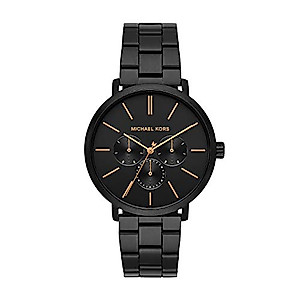 Michael Kors Men's Blake Quartz Watch with Stainless Steel Strap, Black, 20 (Model: MK8703)