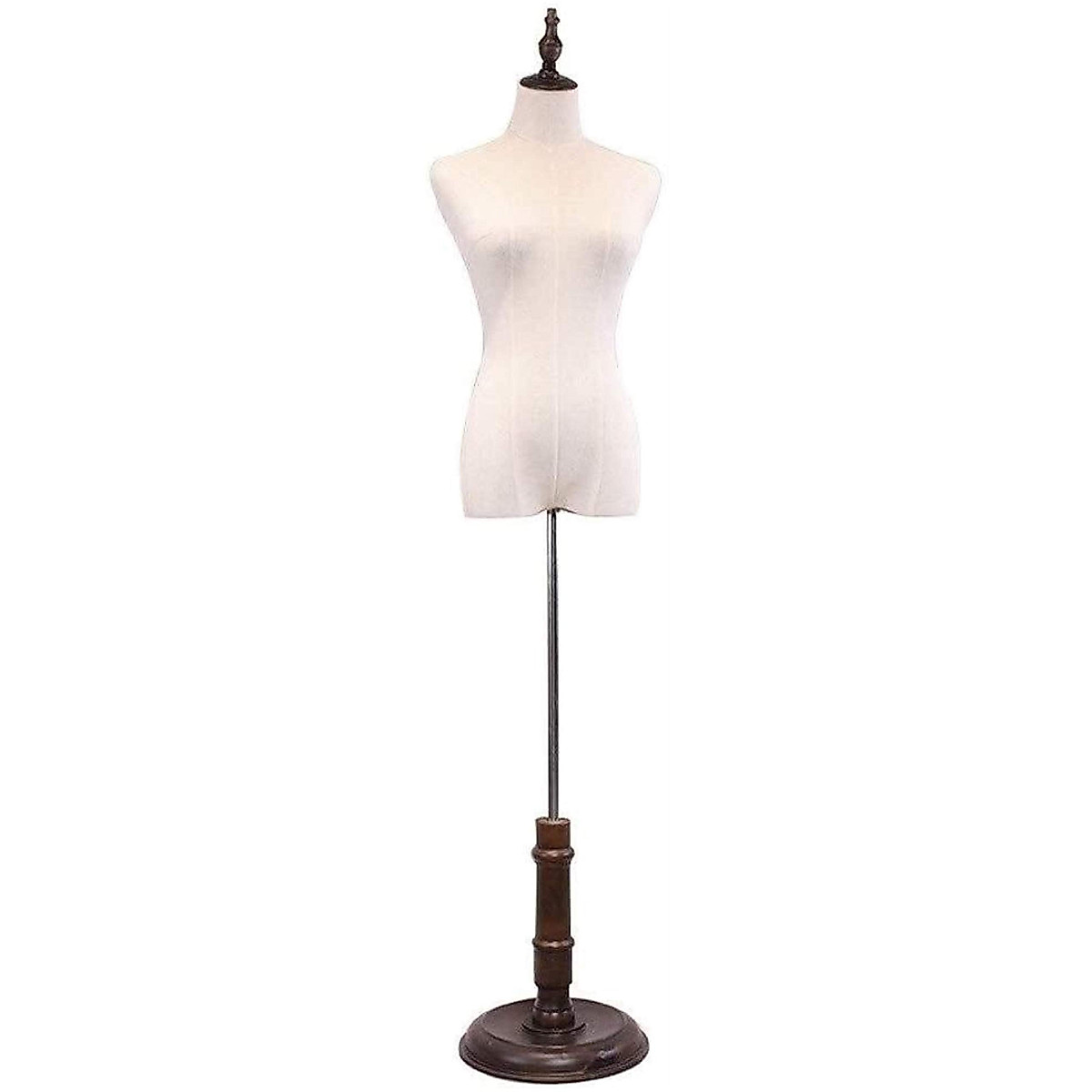 Mannequin Display Stand Mannequin Bust, Half Body Mannequins Female Clothing Store Window Dummy Model Wooden Display Rack ( Size : Medium ) ( )