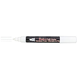 Uchida 483-C-0 Chisel Tip Bistro Window Chalk Marker, White