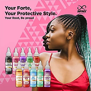 Infinix Scalp & Hair Treatment Pack-Black Seed Oil-Thick and Full & Biotin Infused-Finishing, Repair and Soothing - For irritated, Itchy Scalp - For Hair growth - Pack of 2