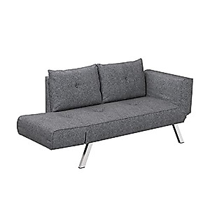 Serta Marin Convertible Sofa, Charcoal