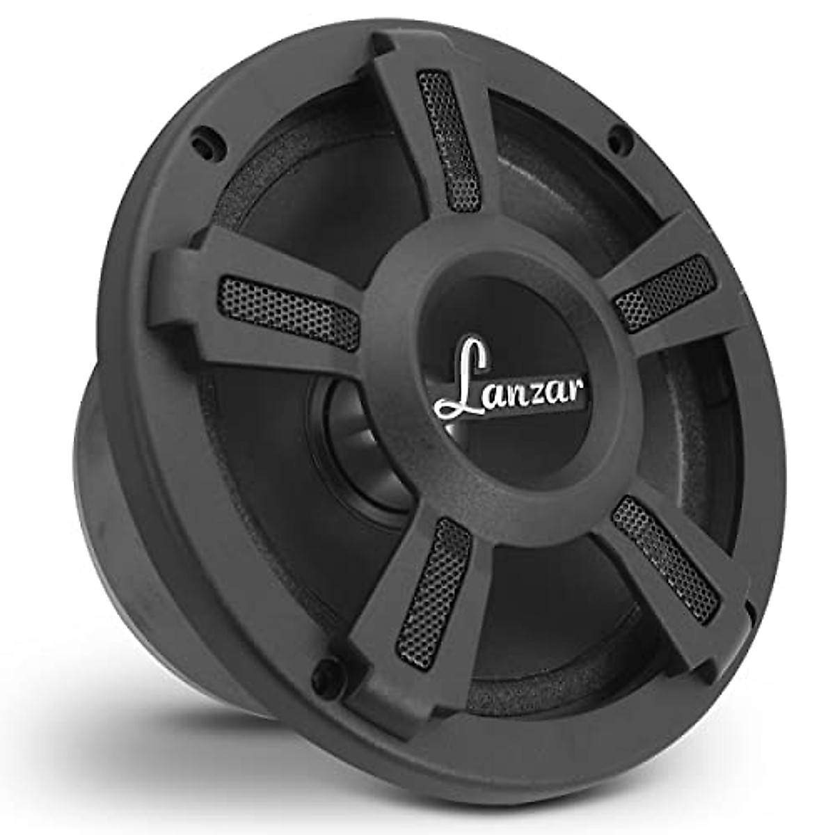 LANZAR Upgraded Opti Pro 6.5” High Power MidBass - Powerful 500 Watt Peak 105Hz – 12 kHz Frequency Response 30 Oz Magnet Structure 4 Ohm w/Paper Cone and Foam Surround Full Range Speaker - OPTI6MI