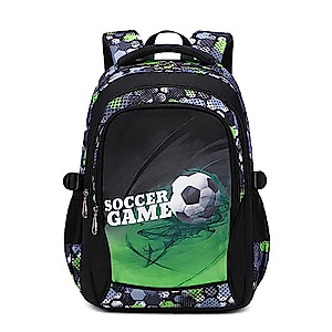 Lmwzh Backpack For Boys Elementary School Bags Kids Bookbag Waterproof Lightweight Durable Green （2023 Model）