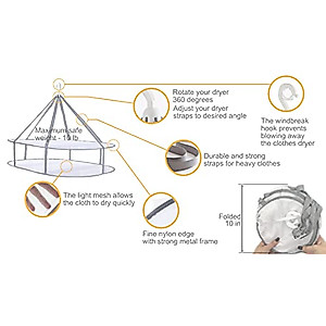 2-Tier Sweater Drying Rack Mesh Foldable Hanging Dryer Laundry Mesh Drying Rack, Foldable Clothing Dryer Racks Collapsible (2 Tier)