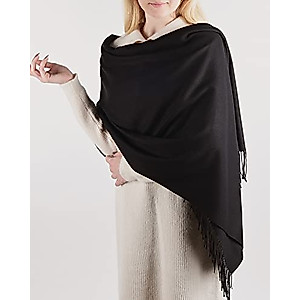 FURTALK Womens Pashmina Shawl Wraps Cashmere Feel Winter Scarf Soft Warm Blanket