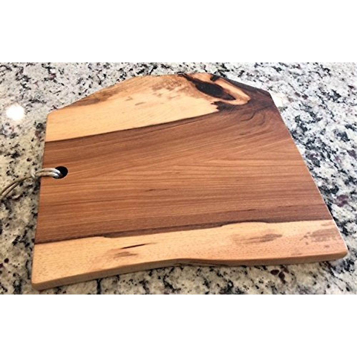 Black Walnut Large, Gorgeous, Full-of-Character, Forest-to-Table Solid Double Live Edge Wood Charcuterie/Appetizer/Dessert/Grazing/Serving Board. 100% USA Handcrafted. 27 x 14.5 x 1.25".