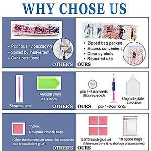 QUITEDEW Cartoon Diamond Painting Kits for Adults,Anime Diamond Art,Castle Diamond Painting.Home Interior Decoration Diamond Painting, Size 12 * 16 Inch.