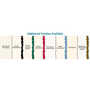 Strathmore Creative Cards with Envelopes, Ivory Deckle, 5x6.875 inches, 50 Cards (80lb/216g) - Artist Paper for Adults and Students