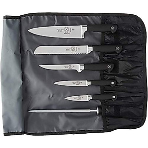 Mercer Culinary Genesis 7-Piece Forged Knife Roll Set
