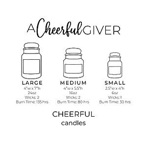 A Cheerful Giver - Papa's Pumpkin Pie Scented Glass Jar Candle (24 oz) with Lid & True to Life Fragrance Made in USA