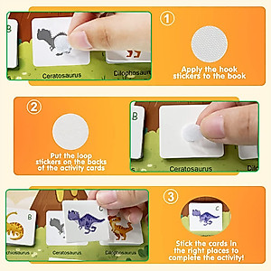 ZRCCOX Montessori Busy Book for Toddlers Ages 3 and Up, Pre K Preschool Learning Activities Book, Autism Sensory, Kindergarten Educational Toys for 3 Year Old, Toddler Busy Board for 1-3 Years Old