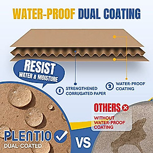 Cardboard Shoe Storage Boxes, 12 pack, Medium(Maximum Size: Men's 10, Women's 12), Stackable Shoe Boxes, Waterproof Cardboard shoe box, Sturdy, Easy to Assemble, Shoe organizer with Transparent Window.