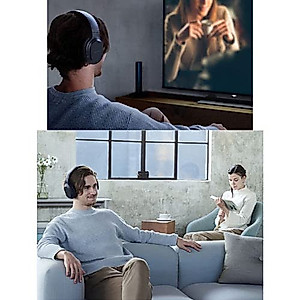 Sony Wireless Headphones for TV Watching, Home Theater Headphones, (WHRF400R) with Transmitter Dock (TMRRF400) Includes: AC Adapter, Sony Rechargeable Battery, Stereo Mini Plug Cable