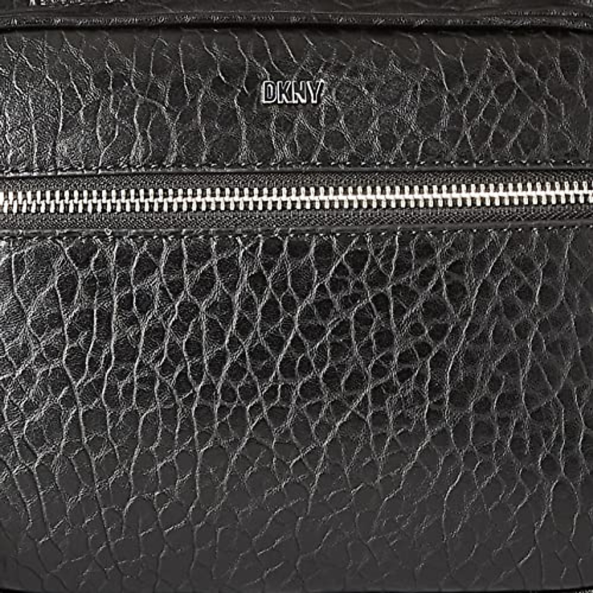 DKNY Abby Th Satchel, Black/Silver