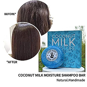 Argan Oil Macadamia Oil Shampoo bar 2 in 5 shampoo and conditioner, Vegan Solid Bars For All Hair Types-Beamarry