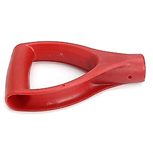 ALHAQ Plastic Scoop Poly Handle Lawn Farm Garden Snow Removal Spade Fork Shovel (Color : Red)