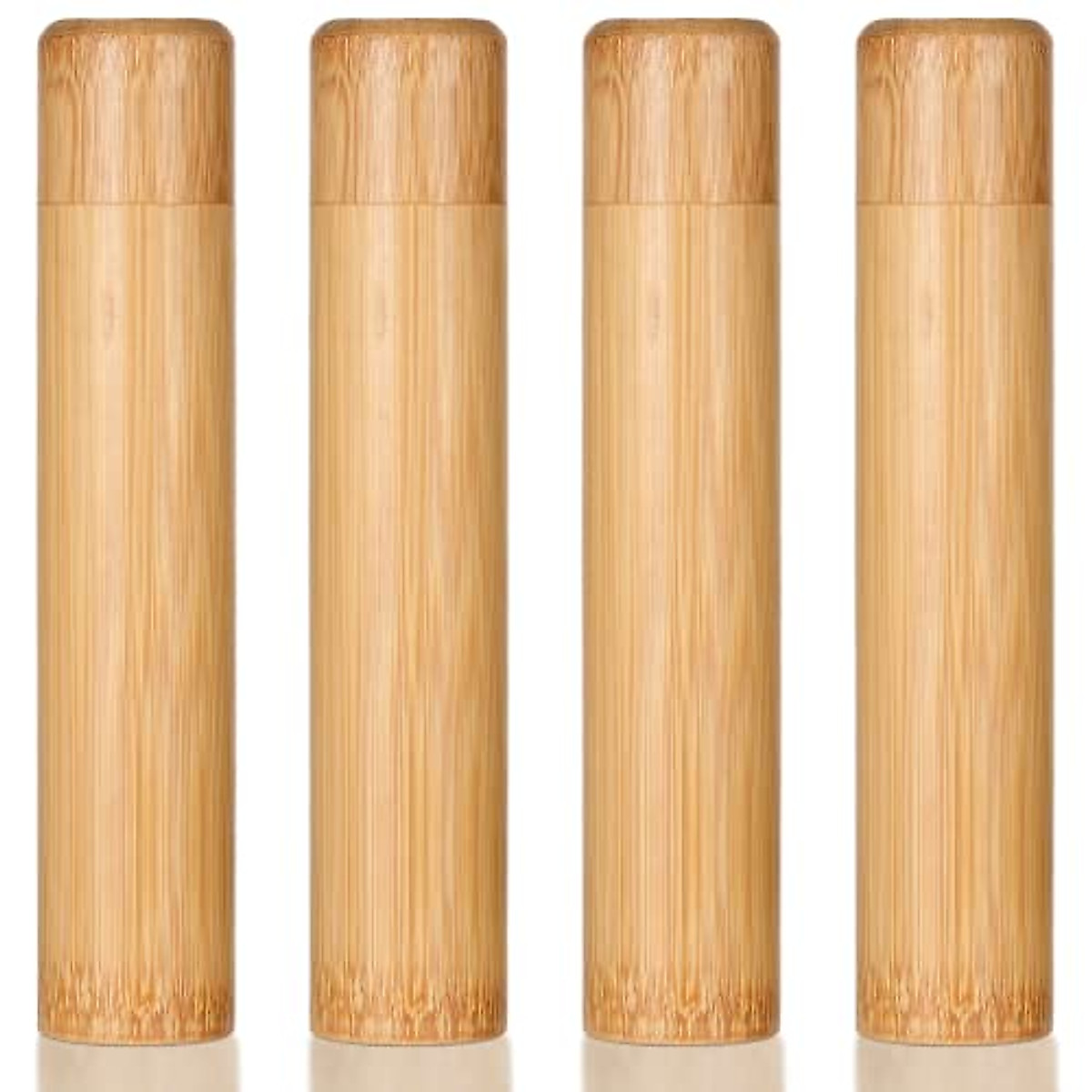 Bamboo Scattering Urn Set, 4PCS Small Bamboo Scattering Urns for Human Ashes, Cremation Ashes Tube Urns for Human Male Female Ashes, Dog Cat Pet Ashes Tube Urn