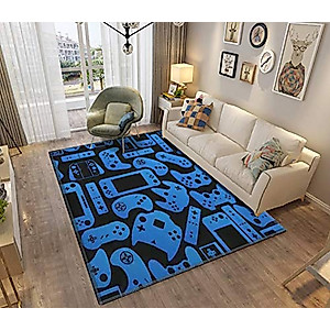 Home Area Runner Rug Video Game Controller Gadgets Seamless Thickened Non Slip Mats Doormat Entry Rug Floor Carpet for Living Room Indoor Outdoor Throw Rugs
