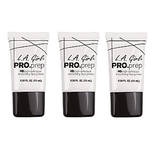 L.A. Girl High Definition Smoothing Face Primer With Vitamin E, Assortment, 0.5 Fl Oz (Pack of 3)