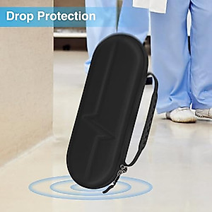 SKYREH Bundle: Stethoscope Holder Clip, PU Leather Stethoscope Hip Holder + Slim Stethoscope Hard EVA Case Shockproof Travel Storage Bag for 3M Littmann Classic III, 3M Littmann Cardiology IV