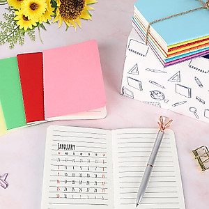 EOOUT 36pack Small Lined Notepads Bulk 48 Pages Mini Journal Pocket Notebooks Set Colorful Cover Notebooks for Kids, 3.5 x 5.5 Inches