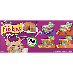 Purina Friskies. Classic Pate Poultry Favorites Cat Food Variety Pack (Variety Pack 1)