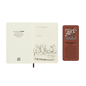 Moleskine Limited Edition Alice In Wonderland 12 Month 2023 Weekly Planner, Hard Cover, Pocket (3.5" x 5.5"), Rabbit
