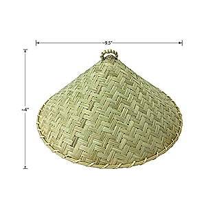 PANWA Traditional Sticky Rice Cooking Steamer Basket Wicker Lid Handcrafted “Universal Fit for all Large” Wing and Round Baskets