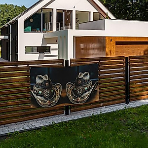 American West Rodeo Hat Personalized Party Banners-Vibrant Party Decorations For Birthday Parties And Events