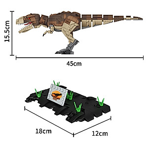 SEMKY Dinosaur Series Tyrannosaurus Rex Model Set, (939Pieces) -Building Blocks Toys Gifts for Kid…