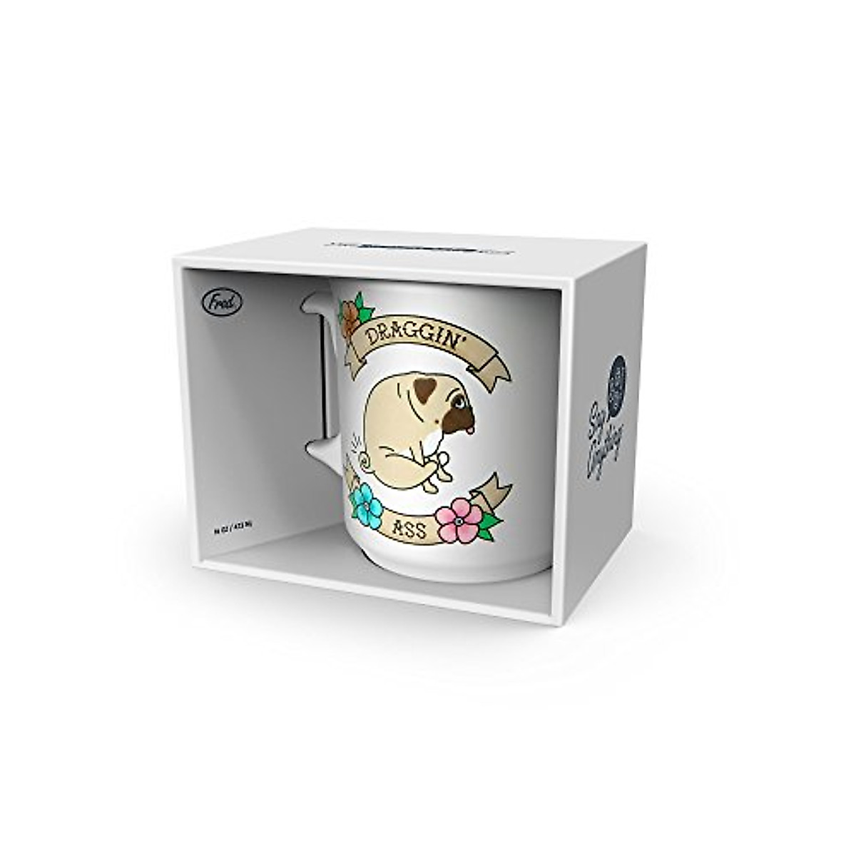 Genuine Fred DRAGGIN Genuine Fred SAY ANYTHING MUG, 16 ounces, White