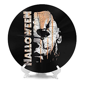 Michael Myers Halloween 9.8 Inch Modern Wall Clock Silent Non Ticking Decorative Wall Easy Read Clock Home/Office/Classroom Clock