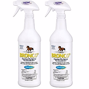 Bronco e Equine Fly Spray (32 oz Trigger Spray - 2 Pack)