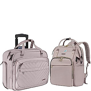 VANKEAN Laptop Backpack and Rolling Laptop Bag for Women
