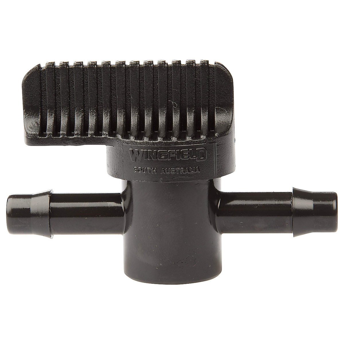 3/8 Inch Barbed Shut Off Valve - Simple On and Off Operation No Leak Design - Constructed from Lightweight Wear-Resistant Plastic for Custom Irrigation Setups