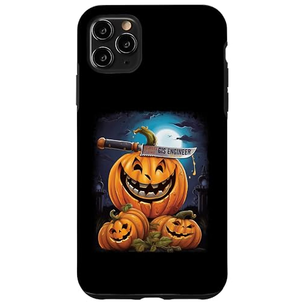 iPhone 11 Pro Max GIS Engineer Funny Halloween Fun Pun Spooky Case
