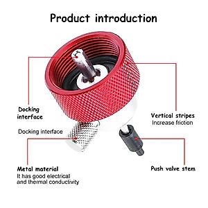 WSDMAVIS 1 Pcs Gas Refill Adapter Propane Filling Adapter Outdoor Camping Hiking Inflate Propane Canisters Connectors for Green Gas Tank with Silicone Oil Port