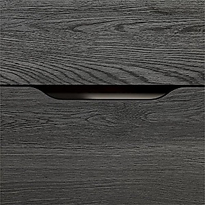 Home Square 4 Piece Modern Bedroom Furniture Set - Queen Platform Bed with Storage Drawers / 6 Drawer Dresser for Bedroom/Small Nightstand with Drawer and Shelf - Set of 2 / Distressed Grey Oak