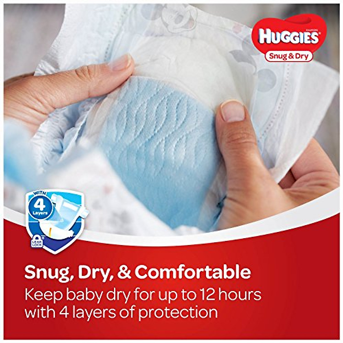 HUGGIES Snug & Dry Diapers, Size 4, 112 Count, GIGA JR PACK (Packaging May Vary)