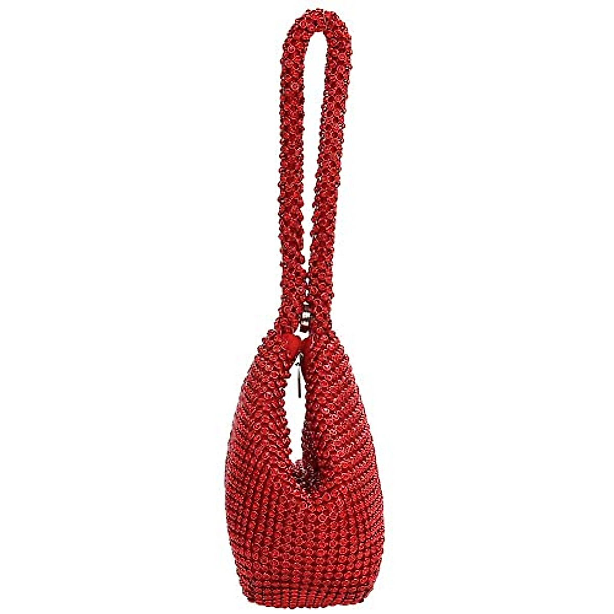 AIJUN Women's Rhinestone Purse Evening Bags Sparkly Glitter Triangle Clutch Purses for Women Evening Party Prom Cocktail Red