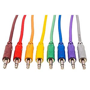 Hosa CMM-890 3.5 mm TS to 3.5 mm TS Unbalanced Patch Cables, 3 Feet