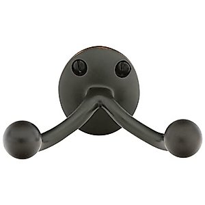 Emtek 2607 Traditional Double Robe Hook, Oil Rubbed Bronze