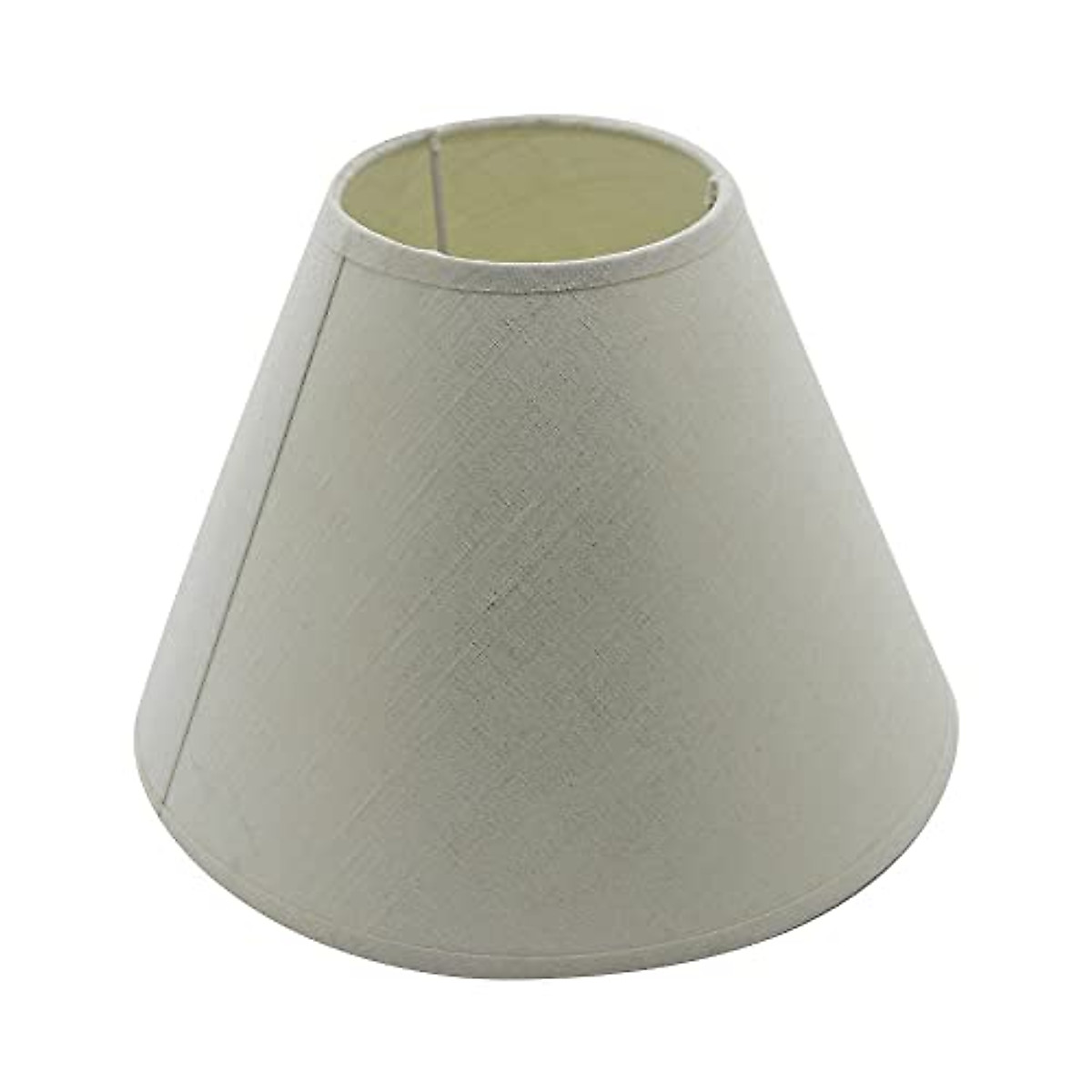 Heyiarbeit 1pcs Medium Lamp Shade Barrel Fabric Lampshade for Table Lamp and Floor Light Natural Linen Hand Crafted Off-White