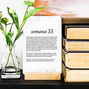 DUNCAN & STONE PAPER CO. Spanish Pregnancy Prayer Cards (20 Cards) - Pregnancy Announcement for Parents or Grandparents - Baby Prayer Cards for Mom to be Gift Basket