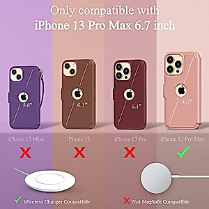 LUPA Legacy iPhone 13 Pro Max Case Wallet - Case with Card Holder - [Slim + Durable] for Women and Men - Flip Cell Phone case - Faux Leather - Folio Cover - Desert Sky