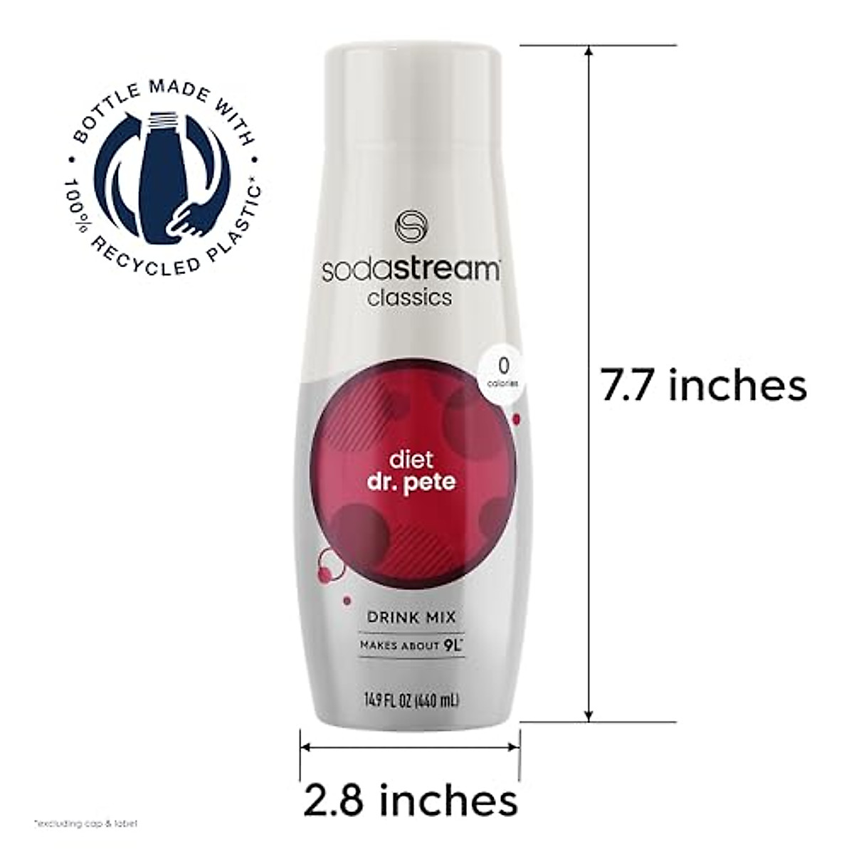 SodaStream Diet Dr Pete, 14.8 Fl Oz (Pack of 4) - Packaging May Vary