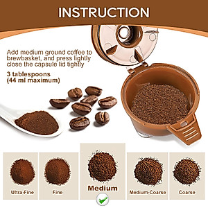 KEEPOW Reusable Single Serve Coffee Filter Coffee Brew Basket for Hamilton Beach FlexBrew Coffee Maker Models 49974 49975 49976 49979 49950 49966 49957 49954 49947 49940 Filter Part, 1 Pack, Brown