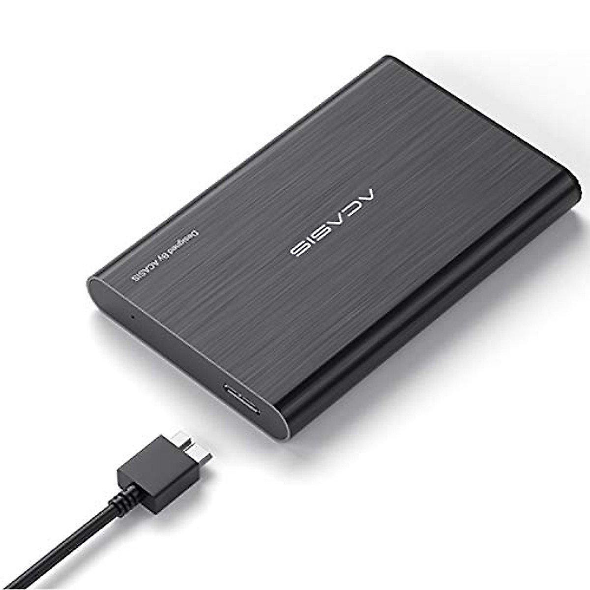 ACASIS 80GB Ultra Slim Portable External Hard Drive USB3.0 Hard Disk 2.5" HDD Storage Devices Compatible for Desktop,Laptop,(Black)